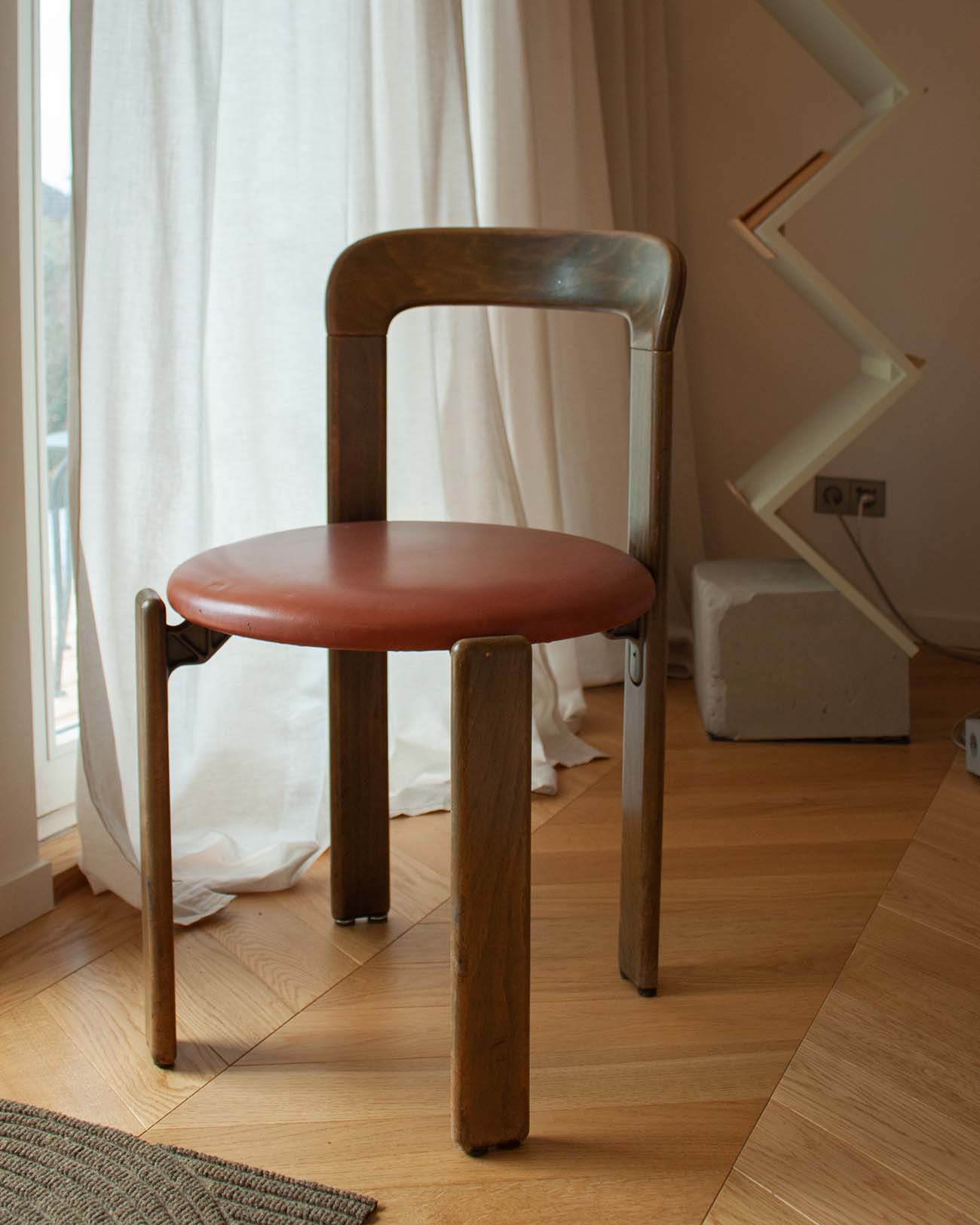 Midi brown and cognac Bruno Ray dining chair | ZWEI Design